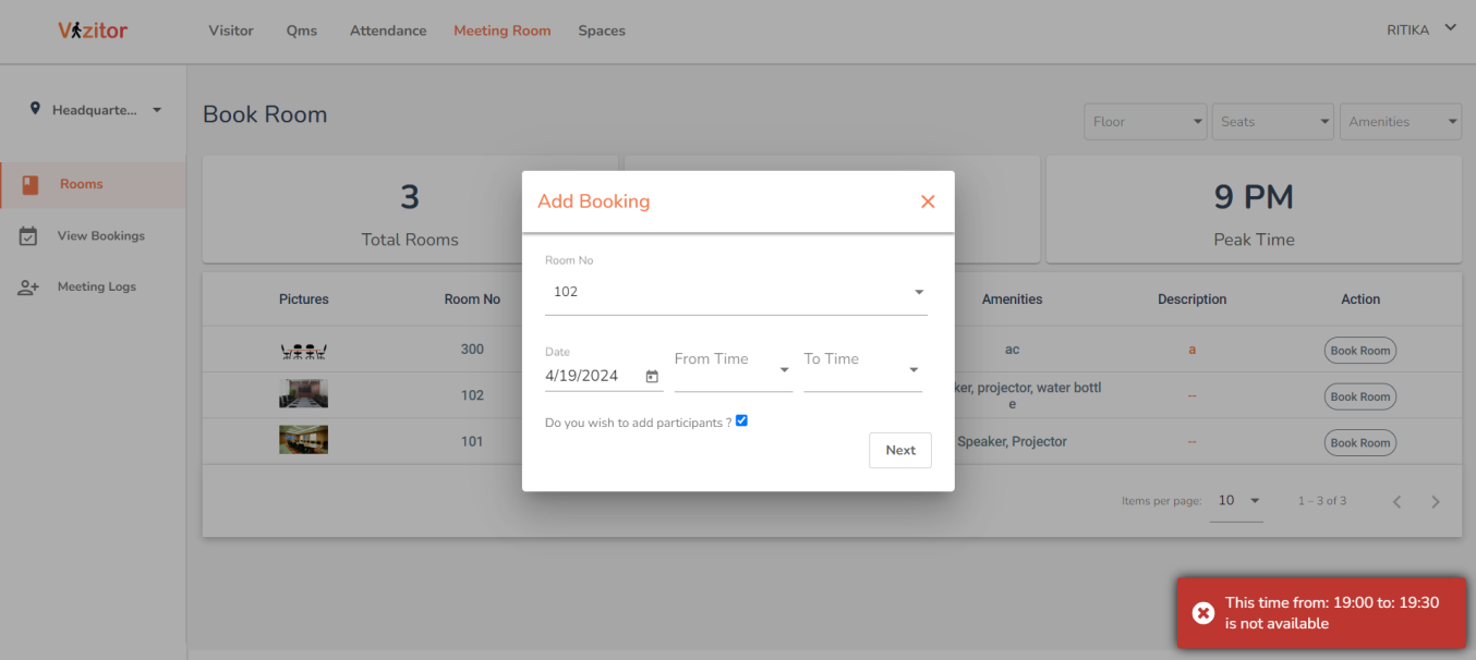 Smart Conference Meeting Room Scheduling System Software | Get Free ...